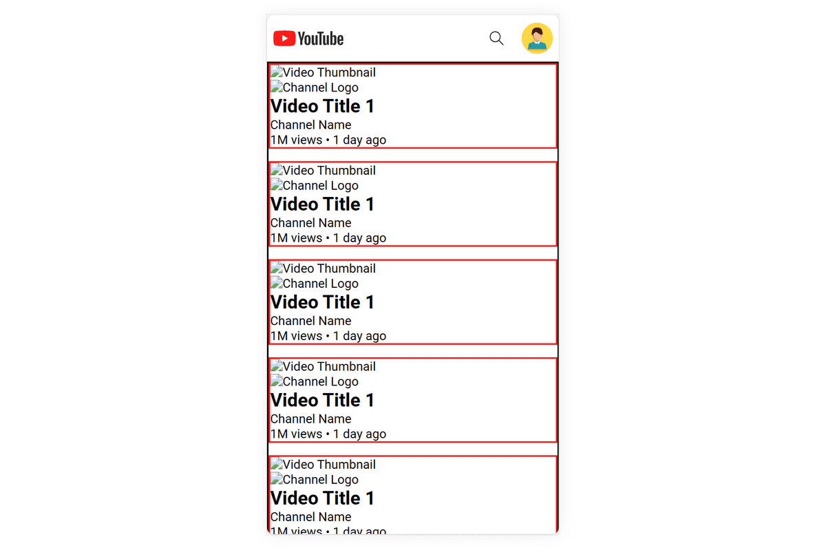 Recreate Youtube Homepage Using Html And Css Thedevspace